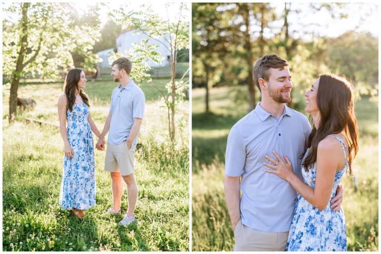 Summer Sunset Richmond Engagement Session | Countryside Horse Farm at ...