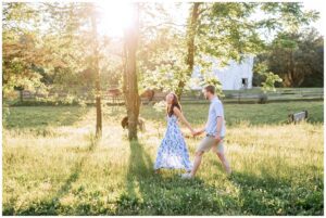 Summer Sunset Richmond Engagement Session | Countryside Horse Farm at ...